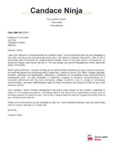 A Compelling Cover Letter For Virtual Assistant Job - Cover Letter Ninjas