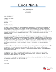 Creative Cover Letter for a Recent Graduate - Cover Letter Ninjas